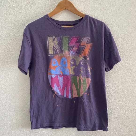 Kiss | Tops | Kiss Rock Band Gene Simmons 224 Official Purple Tshirt ...